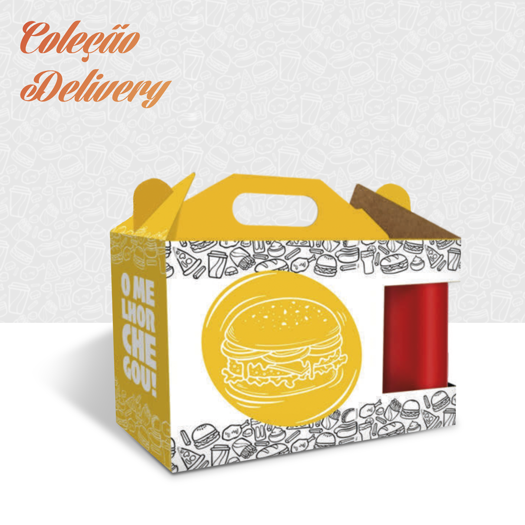 Caixa Maleta Burguer com espaço para Lata com 10un - Coleção Fast Food ...